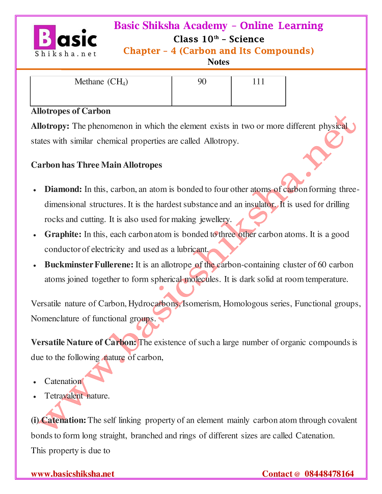 CBSE Class 10 Chapter 4 NCERT Science Notes