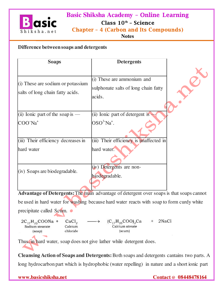 CBSE Class 10 Chapter 4 NCERT Science Notes