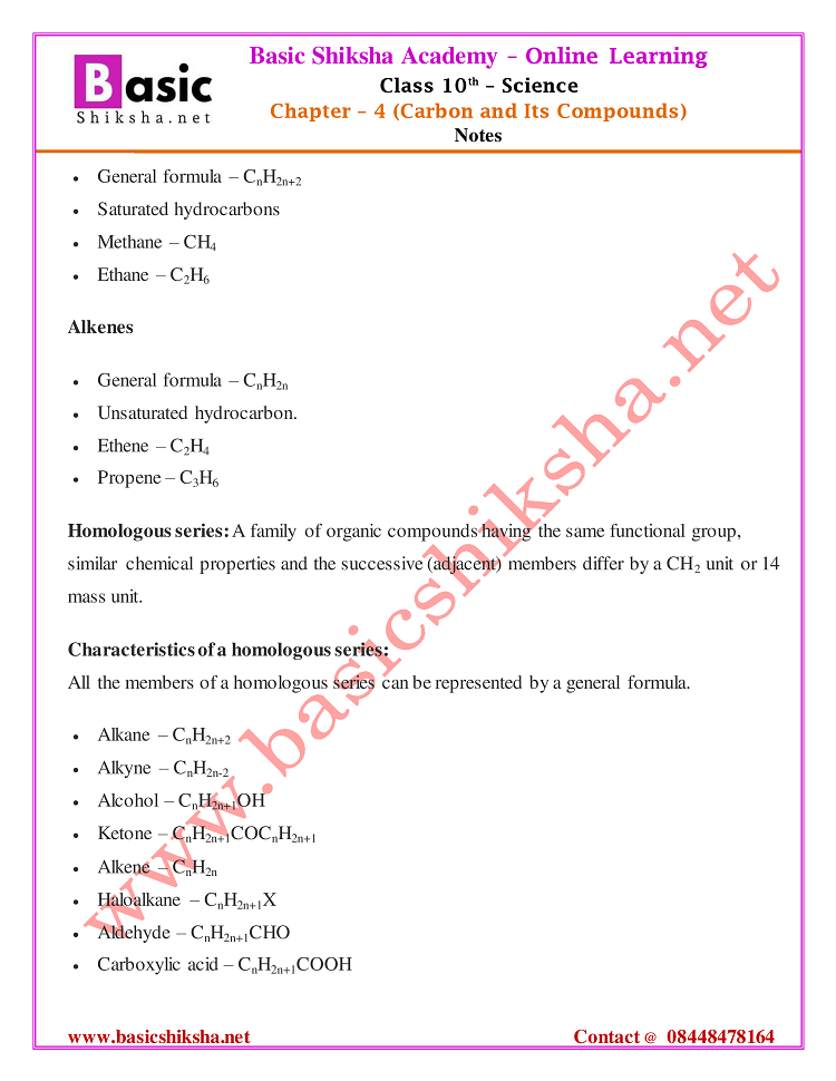 CBSE Class 10 Chapter 4 NCERT Science Notes