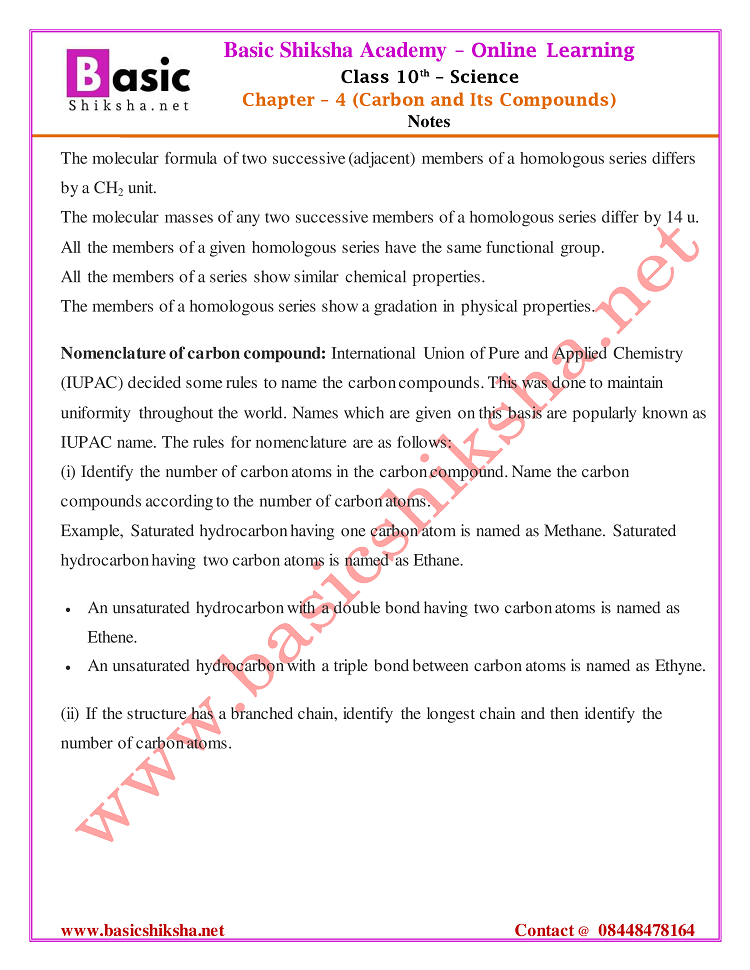 CBSE Class 10 Chapter 4 NCERT Science Notes