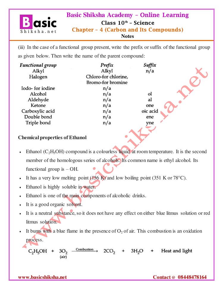 CBSE Class 10 Chapter 4 NCERT Science Notes