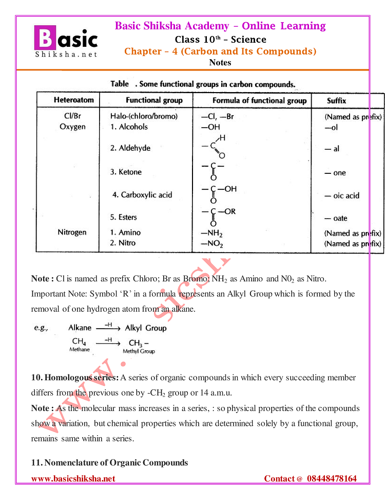 CBSE Class 10 Chapter 4 NCERT Science Notes