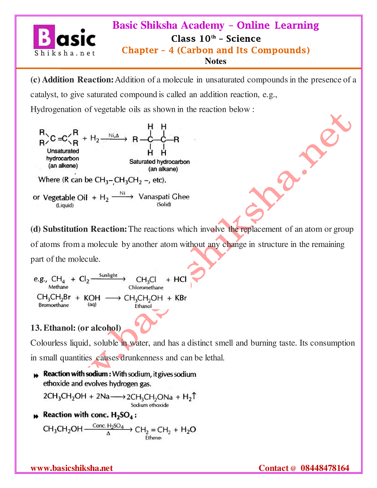 CBSE Class 10 Chapter 4 NCERT Science Notes