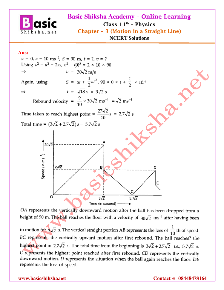 CBSE Class 11 Physics Chapter 3 NCERT Solutions