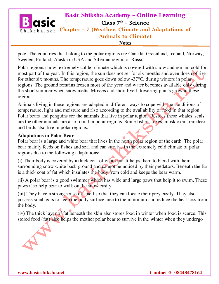 CBSE Class 7 Chapter 7 NCERT Notes