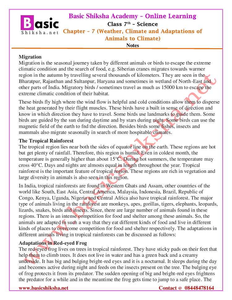 CBSE Class 7 Chapter 7 NCERT Notes