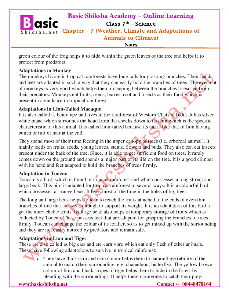 CBSE Class 7 Chapter 7 NCERT Notes